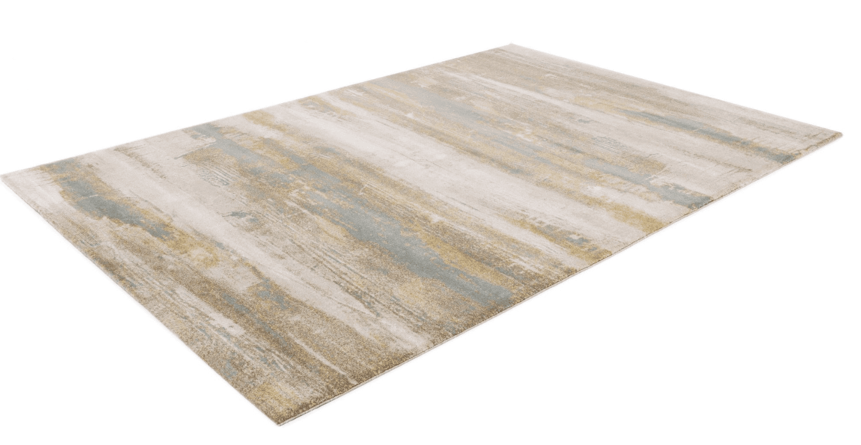 Beige & Teal Area Rug - 2 Danes